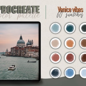 Procreate Color Palette - Venice Color Swatches, Italy Color Palette - Etsy