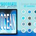 Procreate Color Palette Ocean Waves Color Swatches, Pastel Blue Color ...