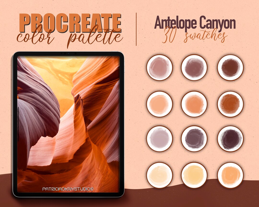Procreate Color Palette - Grand Canyon Color Swatches - Etsy