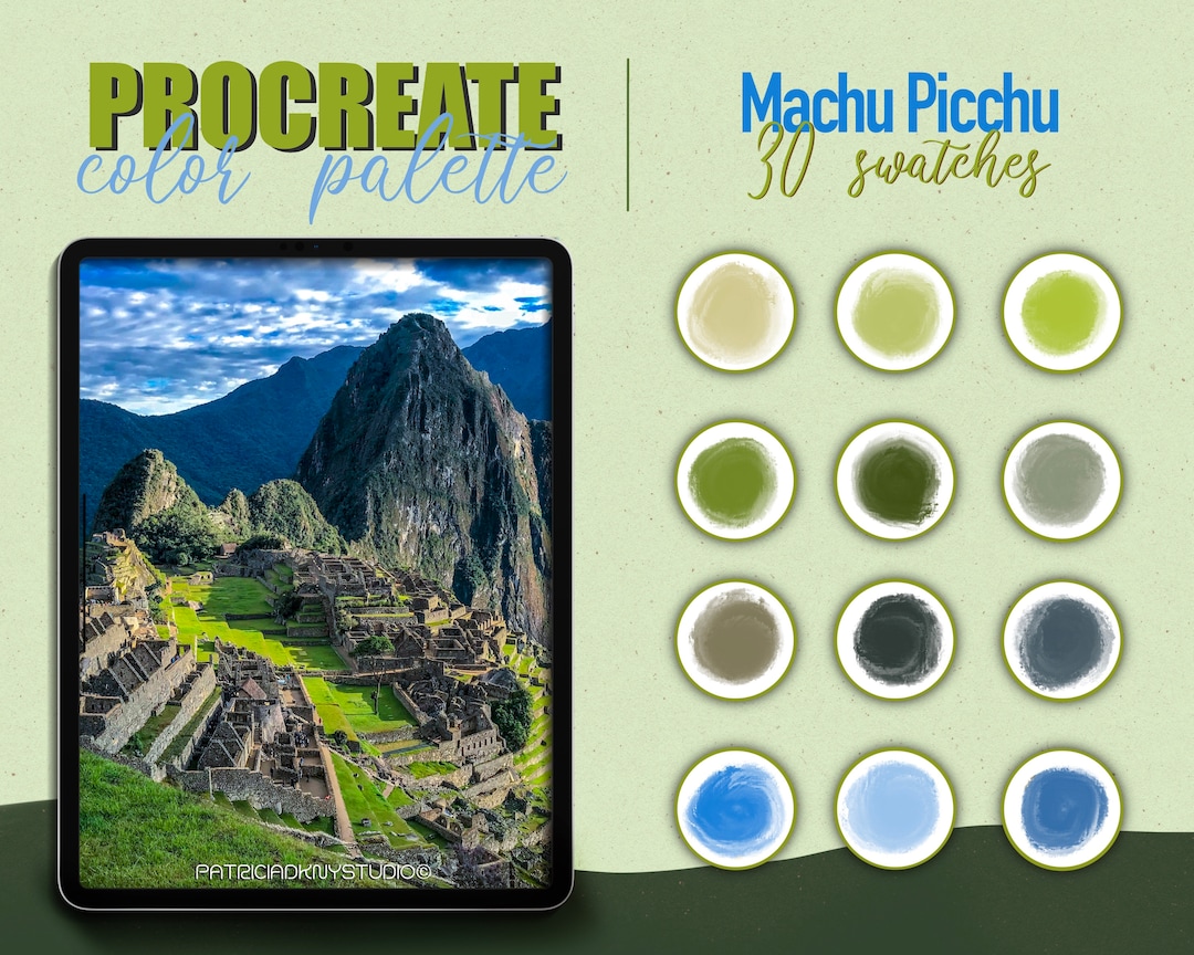 Procreate Color Palette - Machu Picchu Color Swatches - Etsy