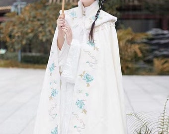 Pink Women Hanfu, Flowers Hanfu Dress, Handmade Hanfu Dress, Modern ...