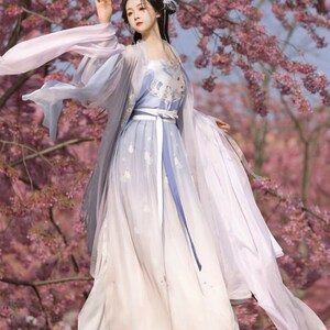 Purple Fairy Hanfu, Gradient Hanfu Dress, Handmade Hanfu Dress ...