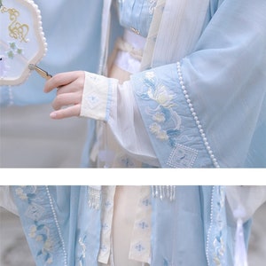 Blue Gradient Hanfu, Embroidery Hanfu Dress, Daily Hanfu, Hanfu Dress ...