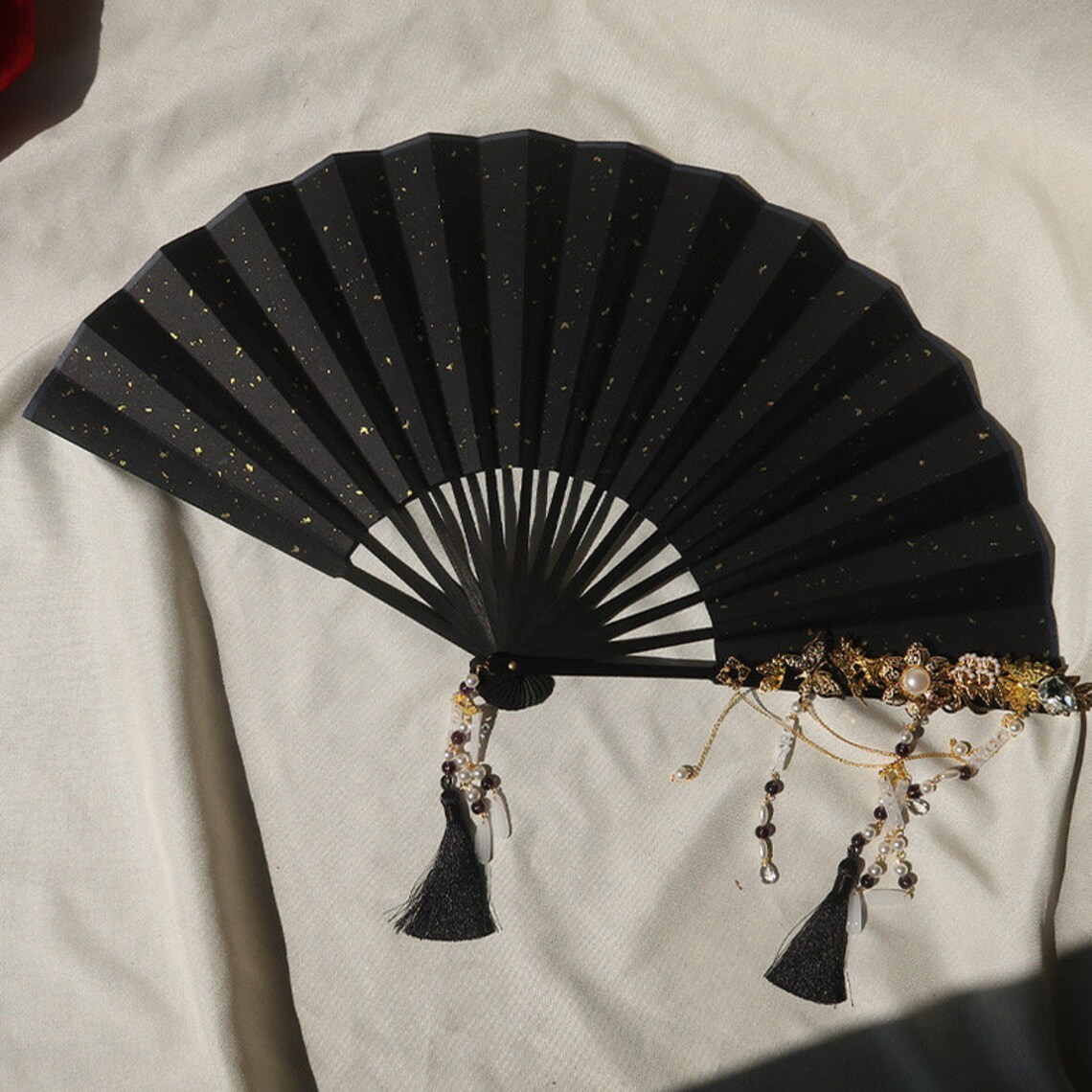 Xuan Paper Folding Fan Handmade Folding Fan Hanfu Fan - Etsy