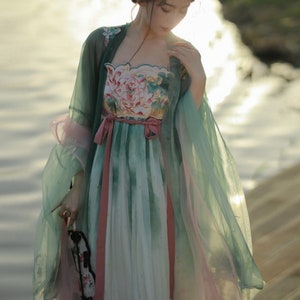 Hand Women Hanfu, Original Hanfu Dress, Embroidery Hanfu Dress, Modern ...