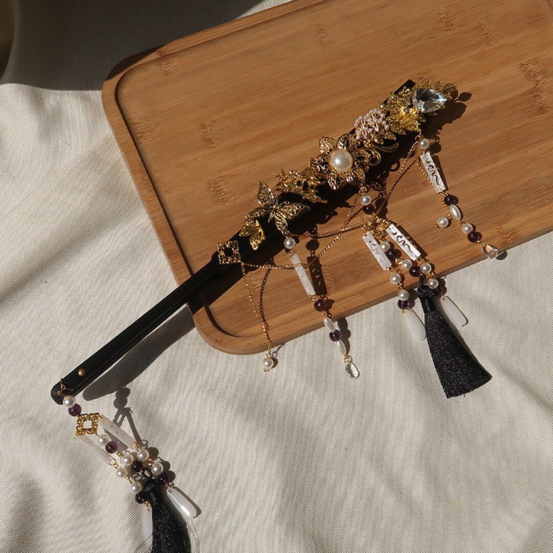 Xuan Paper Folding Fan, Handmade Folding Fan, Hanfu Fan, Chinese Style ...