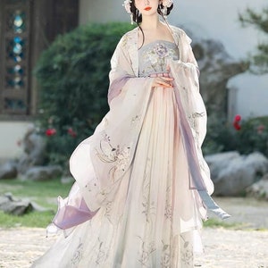 Embroidery Women Hanfu, Gradual Hanfu Dress, Handmade Hanfu Dress ...