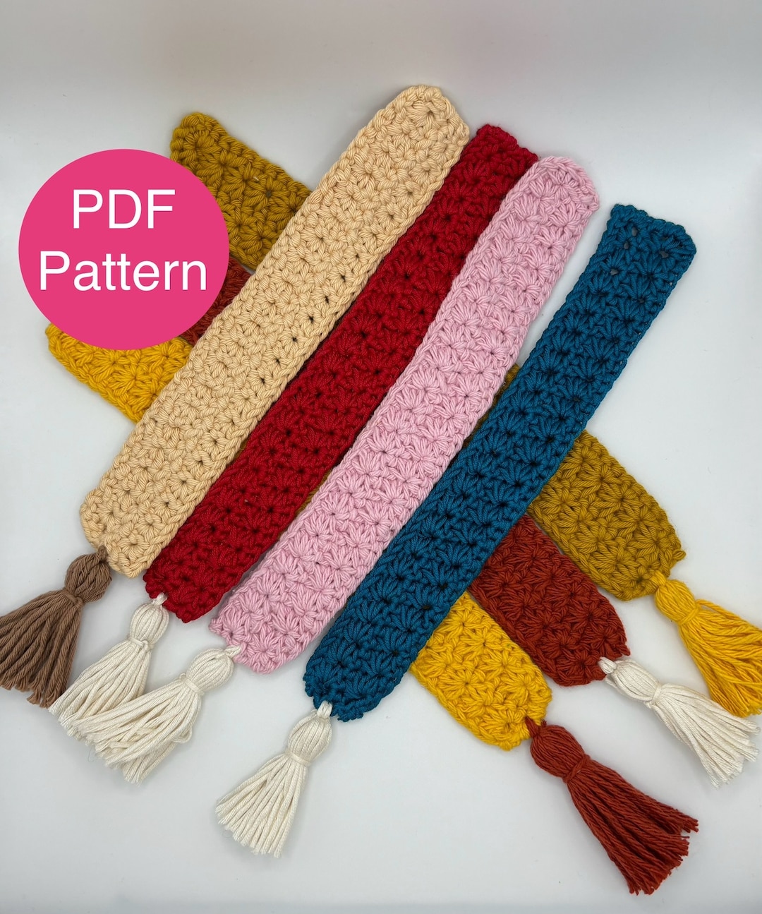 Crochet Bookmark Pattern - Star Stitch - Etsy