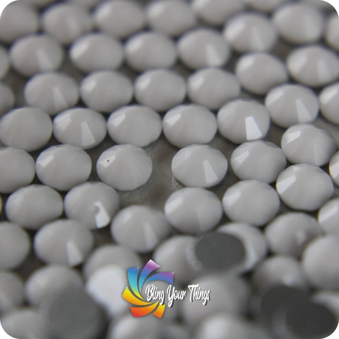 Flatback Rhinestones, White, Silver Foiled, Glass, Non Hotfix ...