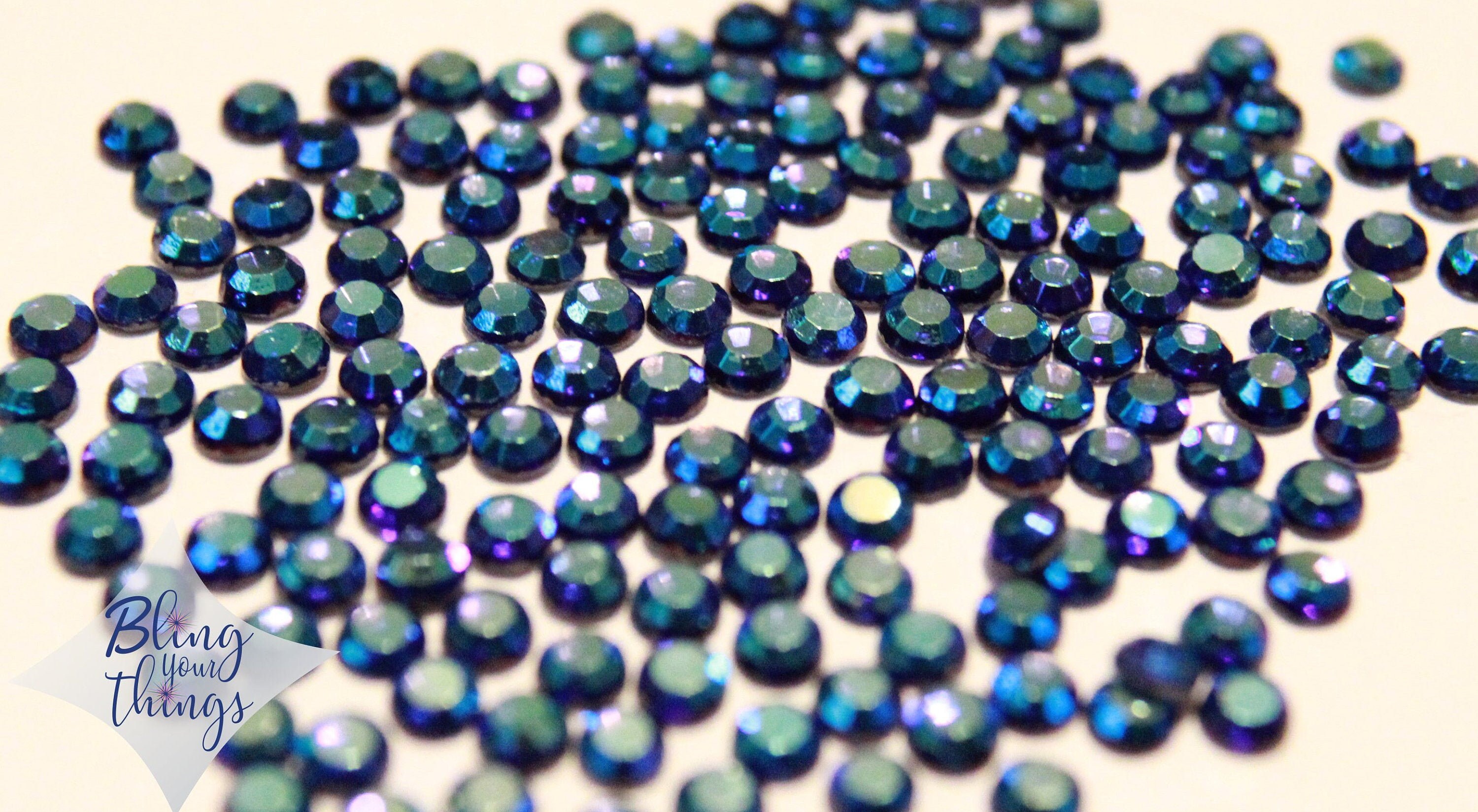 SS10 Korean Hotfix Rhinestones AB Cobalt - Etsy UK