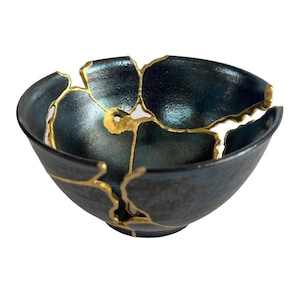 4naturedesign, Kintsugi_space Bowl M-44 - Etsy