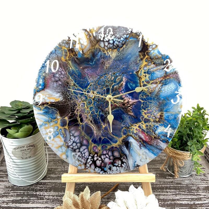 Hand Painted Clock - Etsy