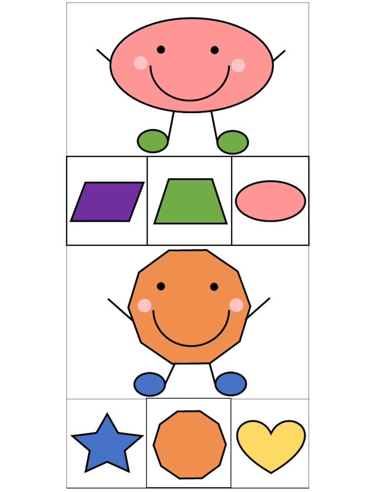 Shape Math Clothespin Activity- Digital Download - Etsy