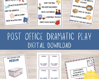 Dramatic Play Post Office for Preschool, Kindergarten, First Grade ...