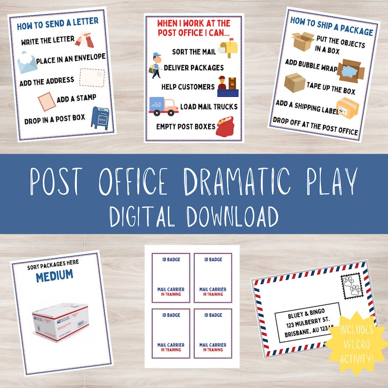Post Office Dramatic Play - Etsy