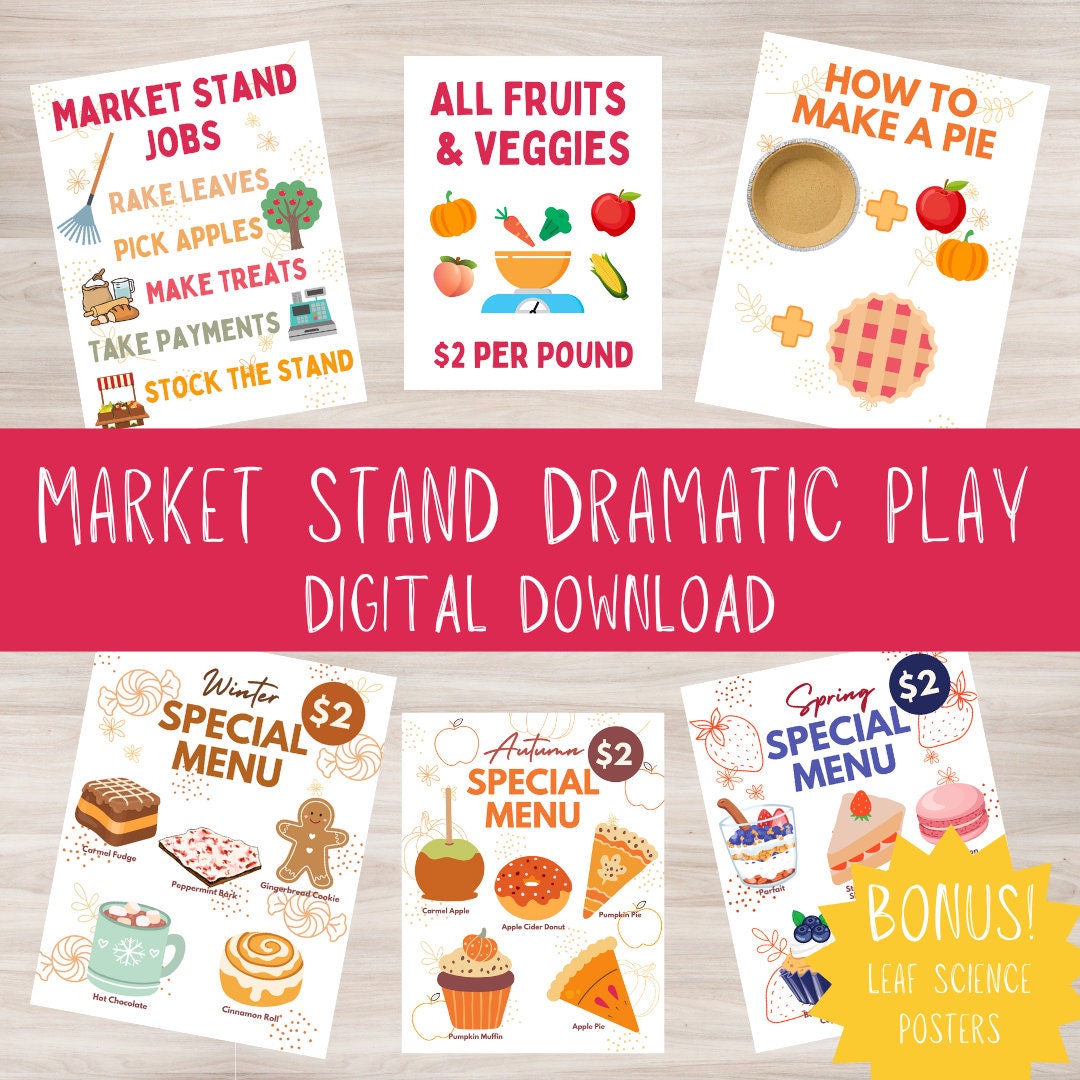 Market Stand Dramatic Play - Etsy