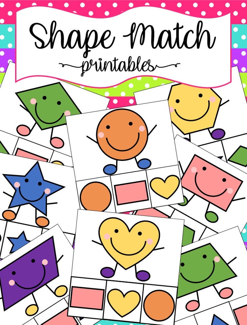 Shape Math Clothespin Activity- Digital Download - Etsy