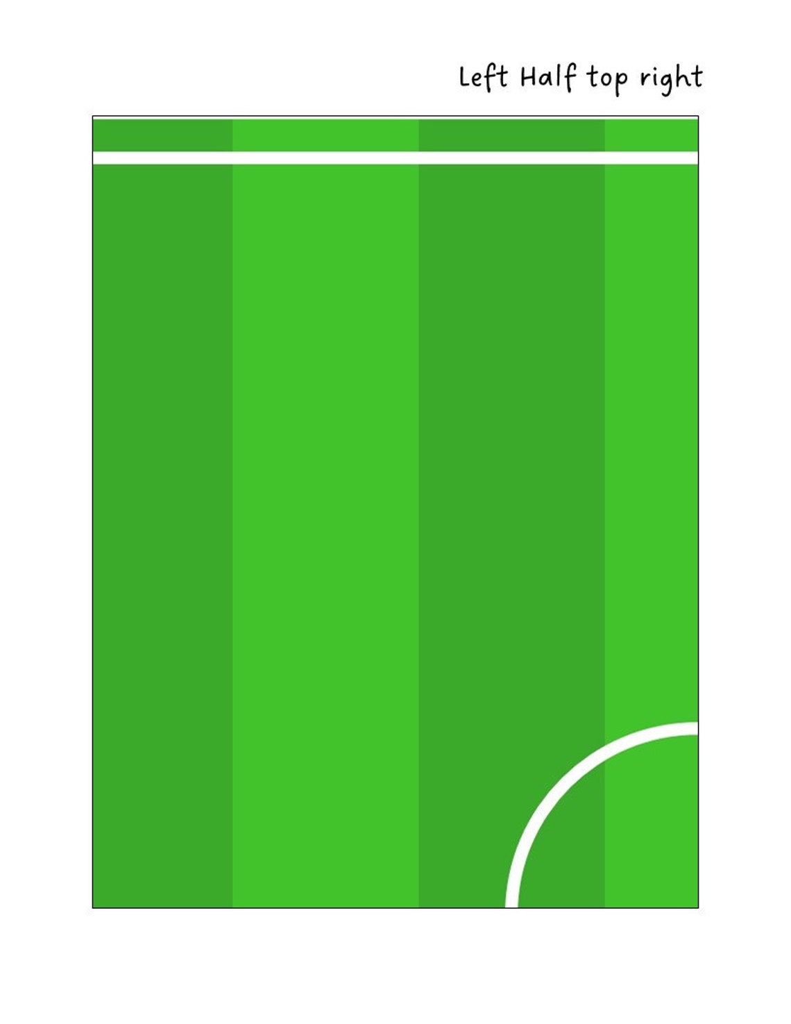 Flisat Lid Play Mat Soccer Futbal Field, Printable Download, Flisat ...