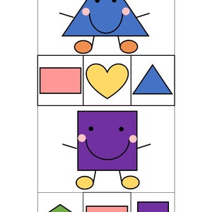 Shape Math Clothespin Activity- Digital Download - Etsy