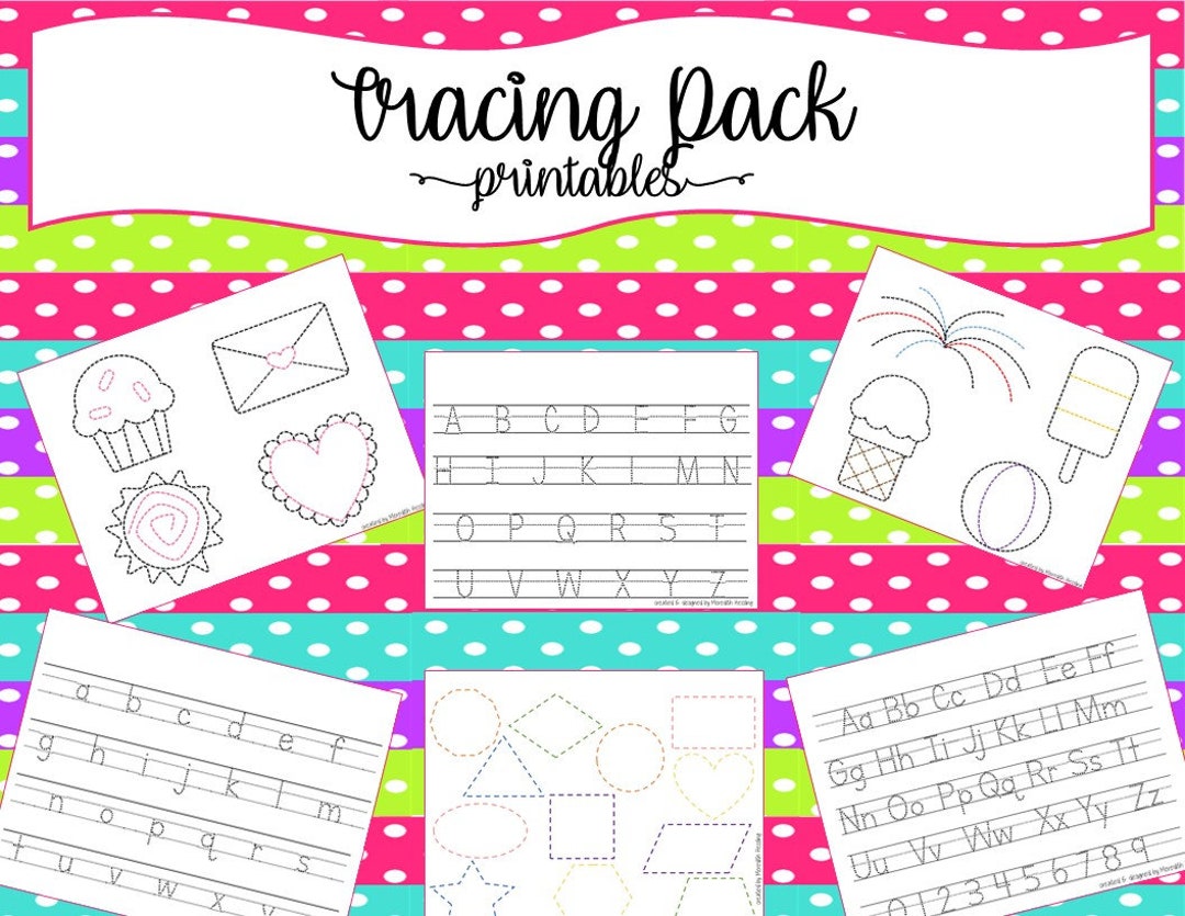 Tracing Pack- Digital Download - Etsy