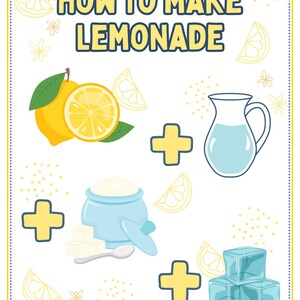 Lemonade Stand Dramatic Play - Etsy