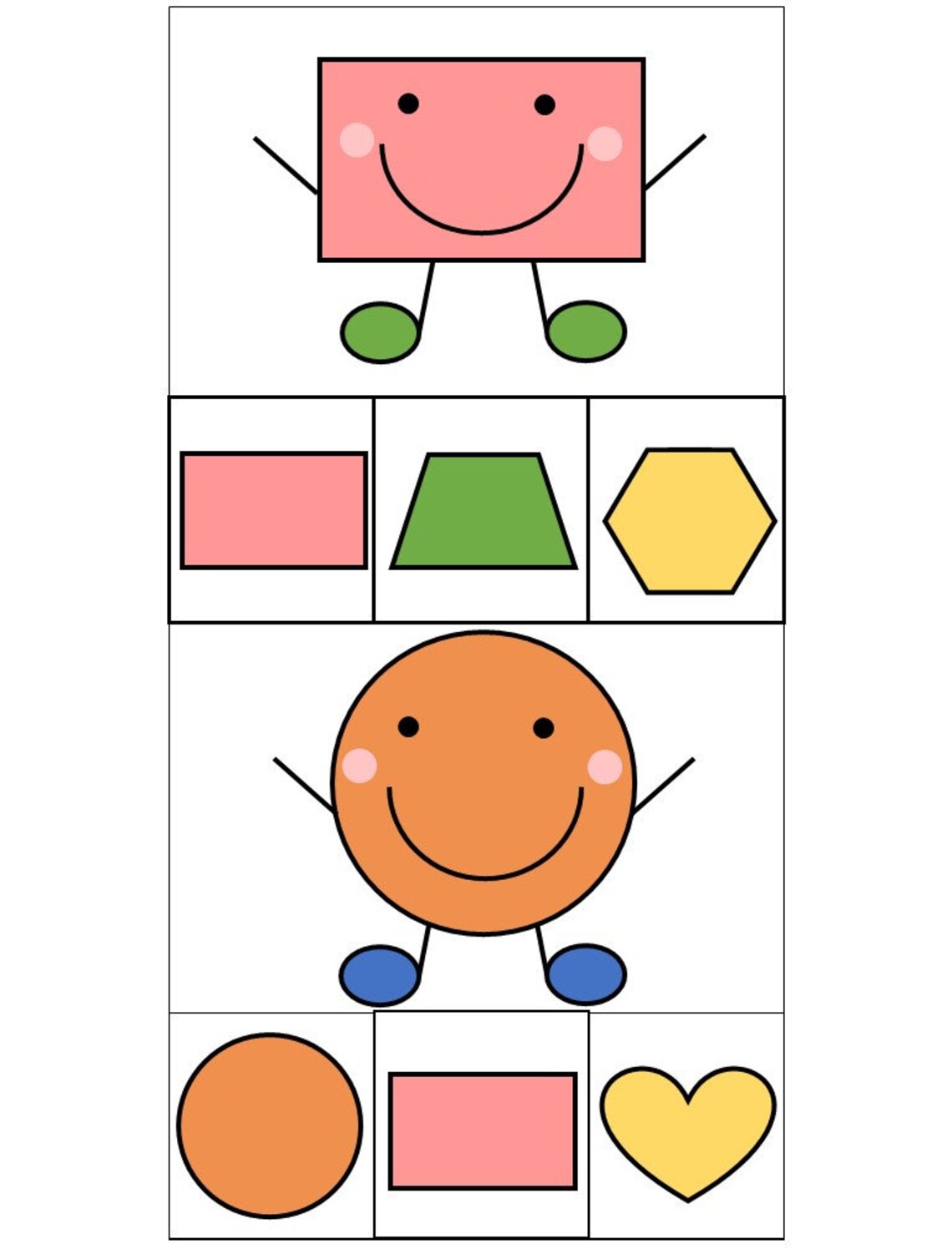 Shape Math Clothespin Activity- Digital Download - Etsy