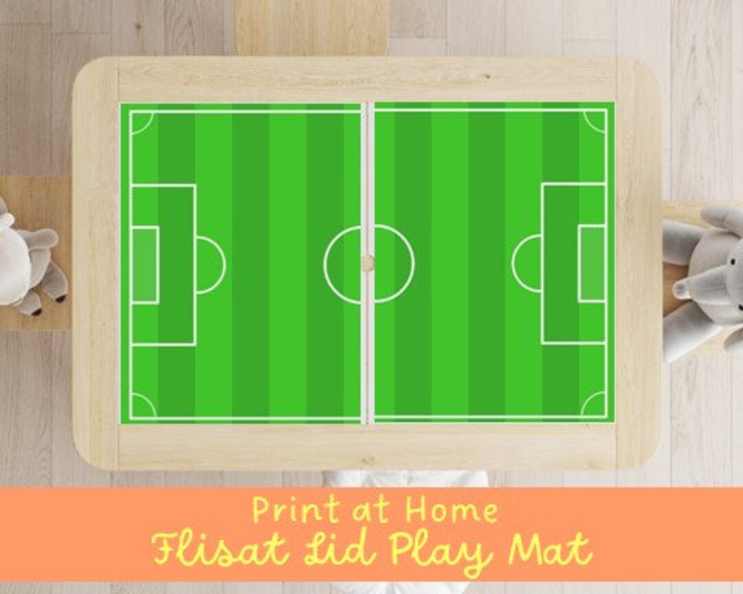 Flisat Lid Play Mat Soccer Futbal Field, Printable Download, Flisat ...