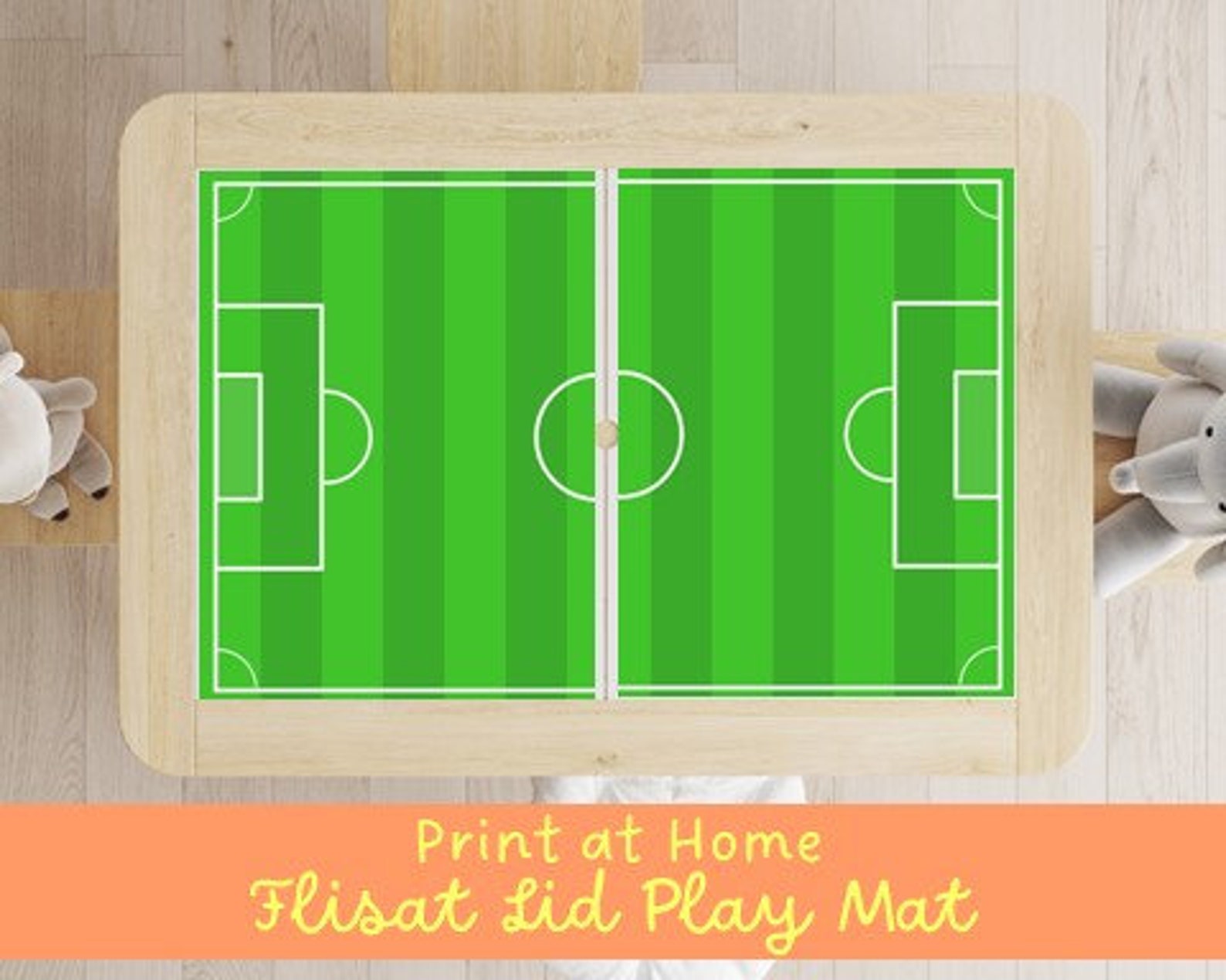 Flisat Lid Play Mat Soccer Futbal Field, Printable Download, Flisat ...