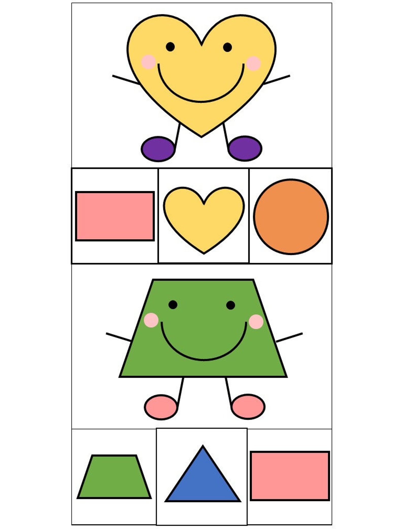 Shape Math Clothespin Activity- Digital Download - Etsy