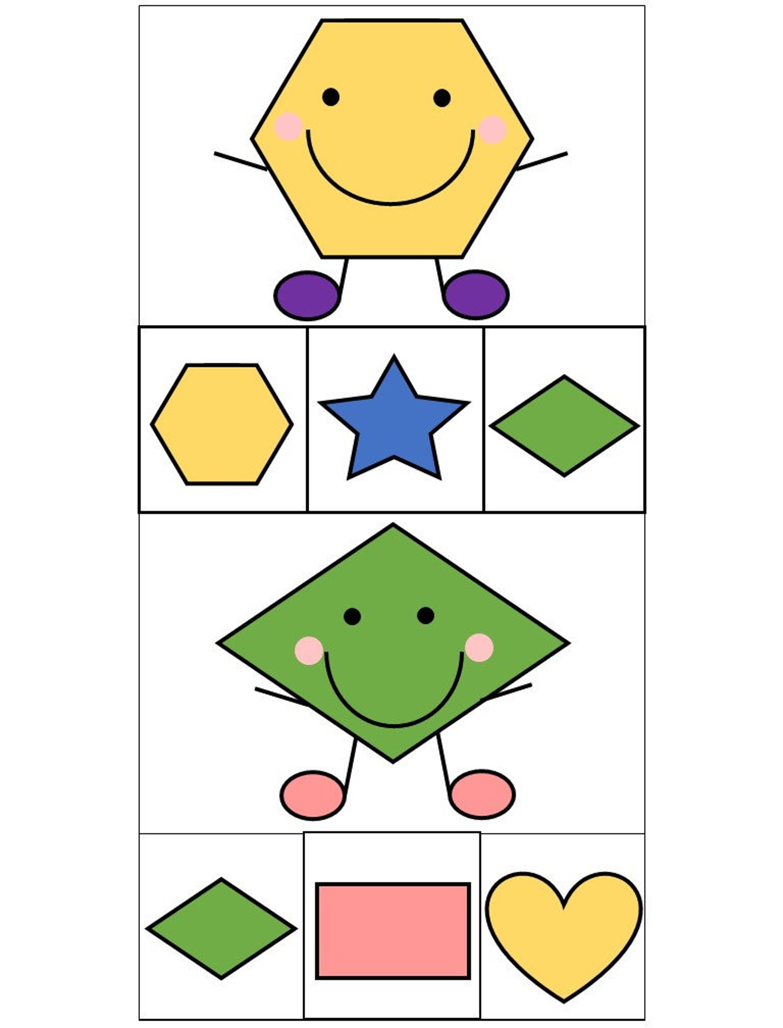 Shape Math Clothespin Activity- Digital Download - Etsy