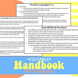 Daycare Paperwork Bundle- Childcare Preschool Paperwork Forms - Etsy