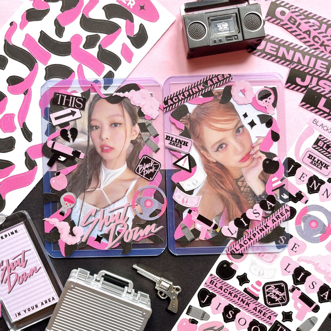 Kpop BLACKPINK Shut Down Deco Theme Sticker/ Blackpink Sticker - Etsy