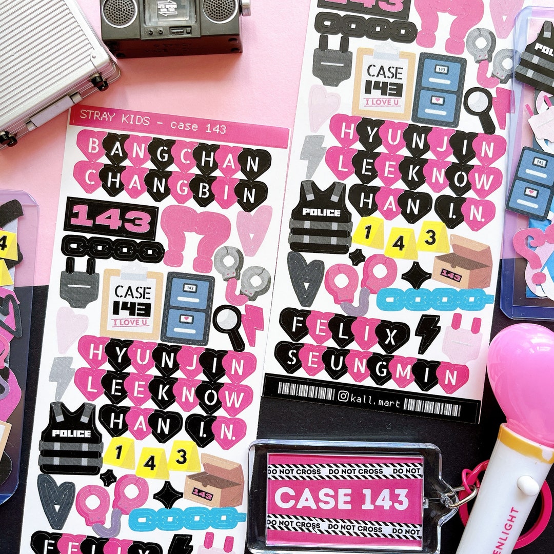 Kpop Stray Kids Maxident Case 143 Sticker / Stray Kids Sticker / Skz ...