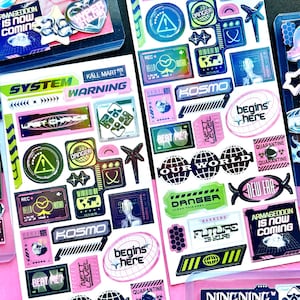 Kpop AESPA Supernova Theme Sticker / Aespa Sticker / Aespa Photocard ...