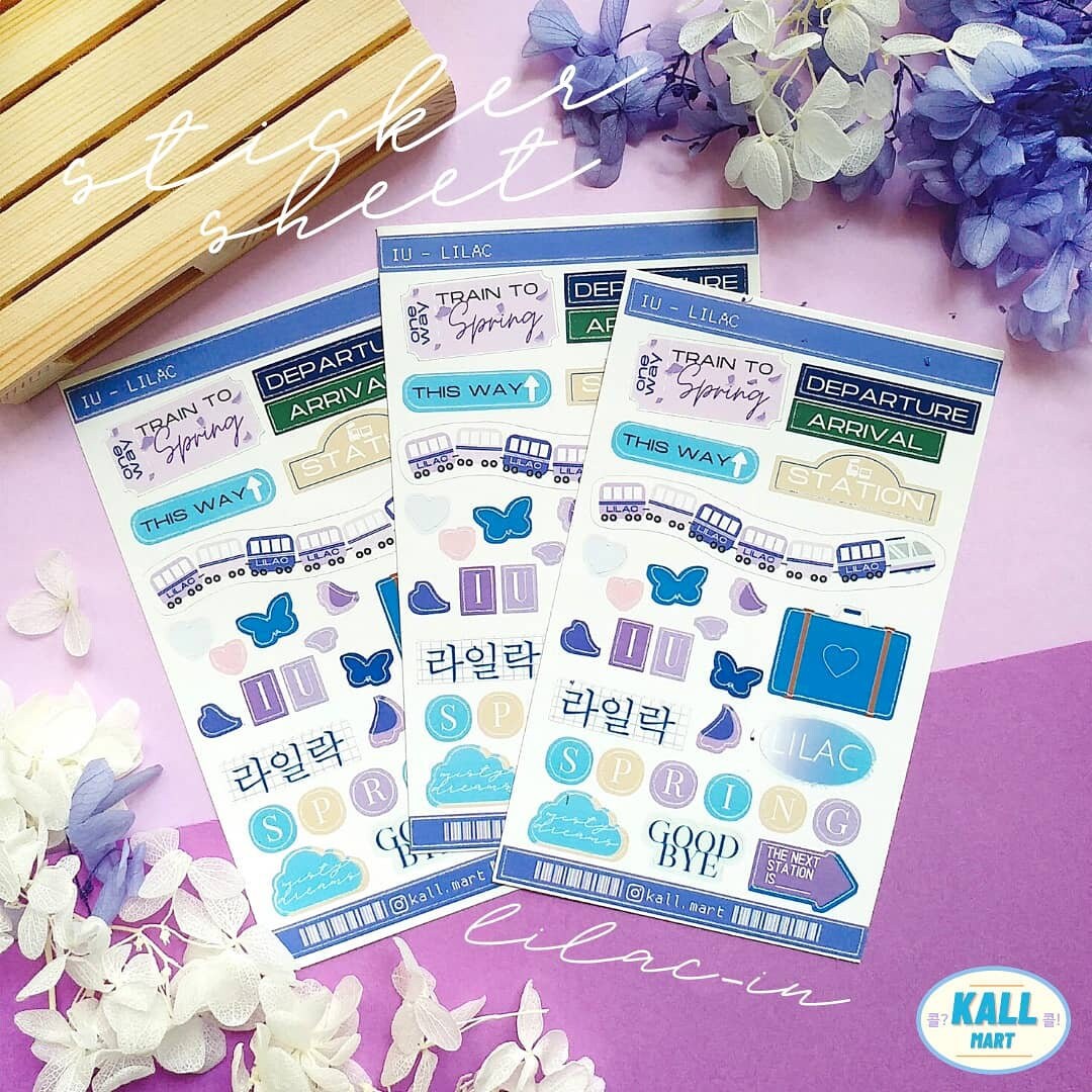 Kpop IU Lilac Sticker / IU Coins Sticker - Etsy