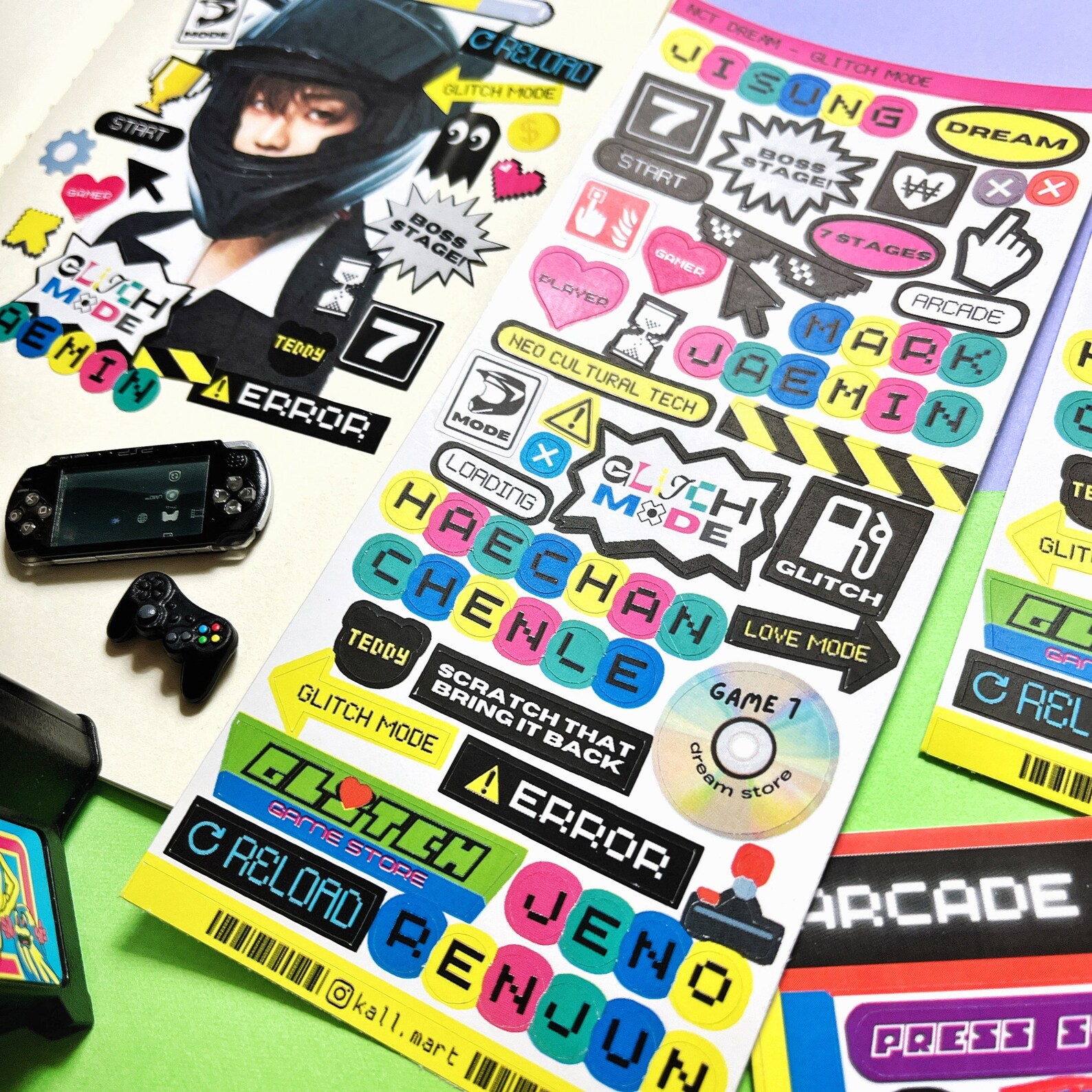 Kpop Nct Dream Glitch Mode Deco Sticker / Kpop Toploader - Etsy
