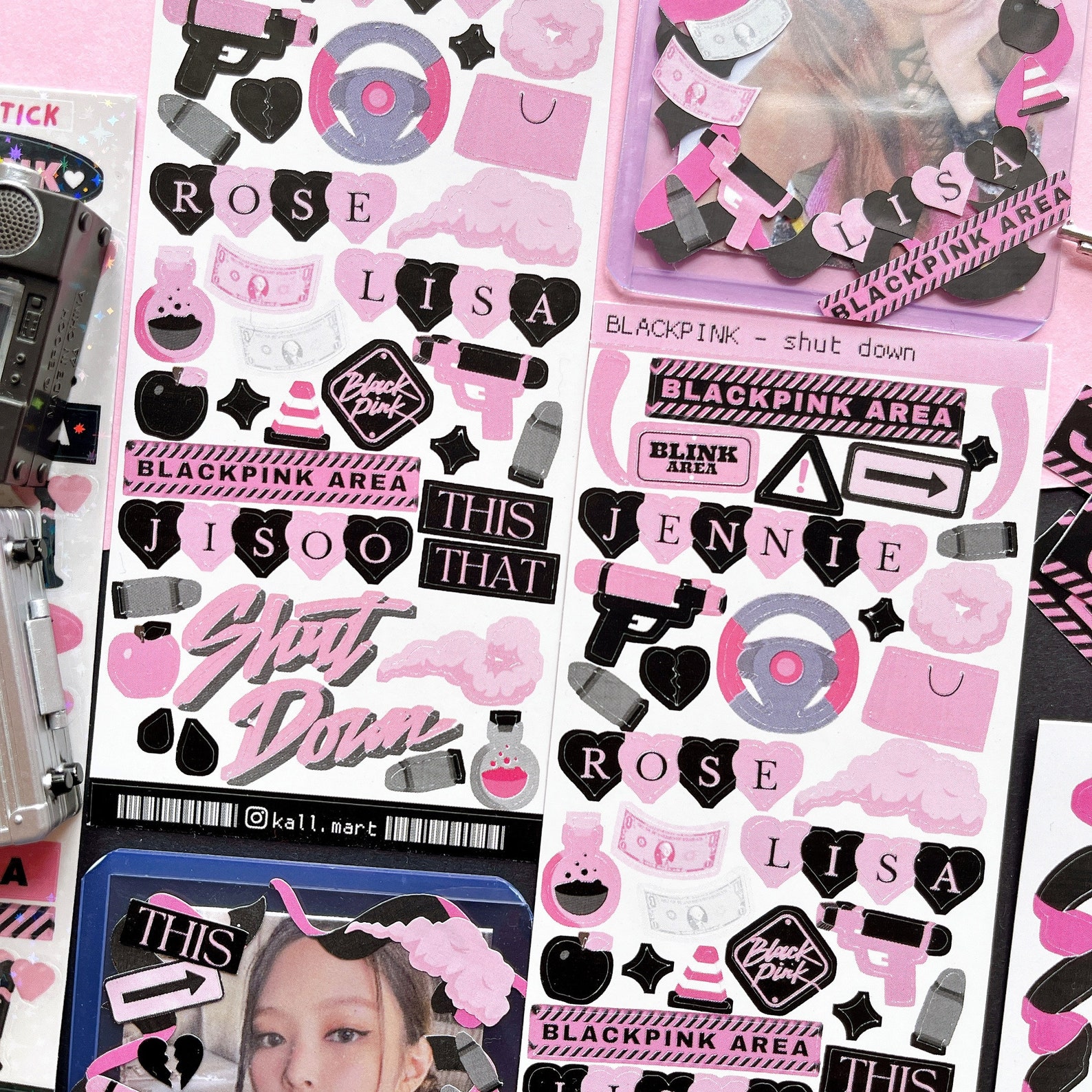 Kpop BLACKPINK Shut Down Deco Theme Sticker/ Blackpink Sticker - Etsy