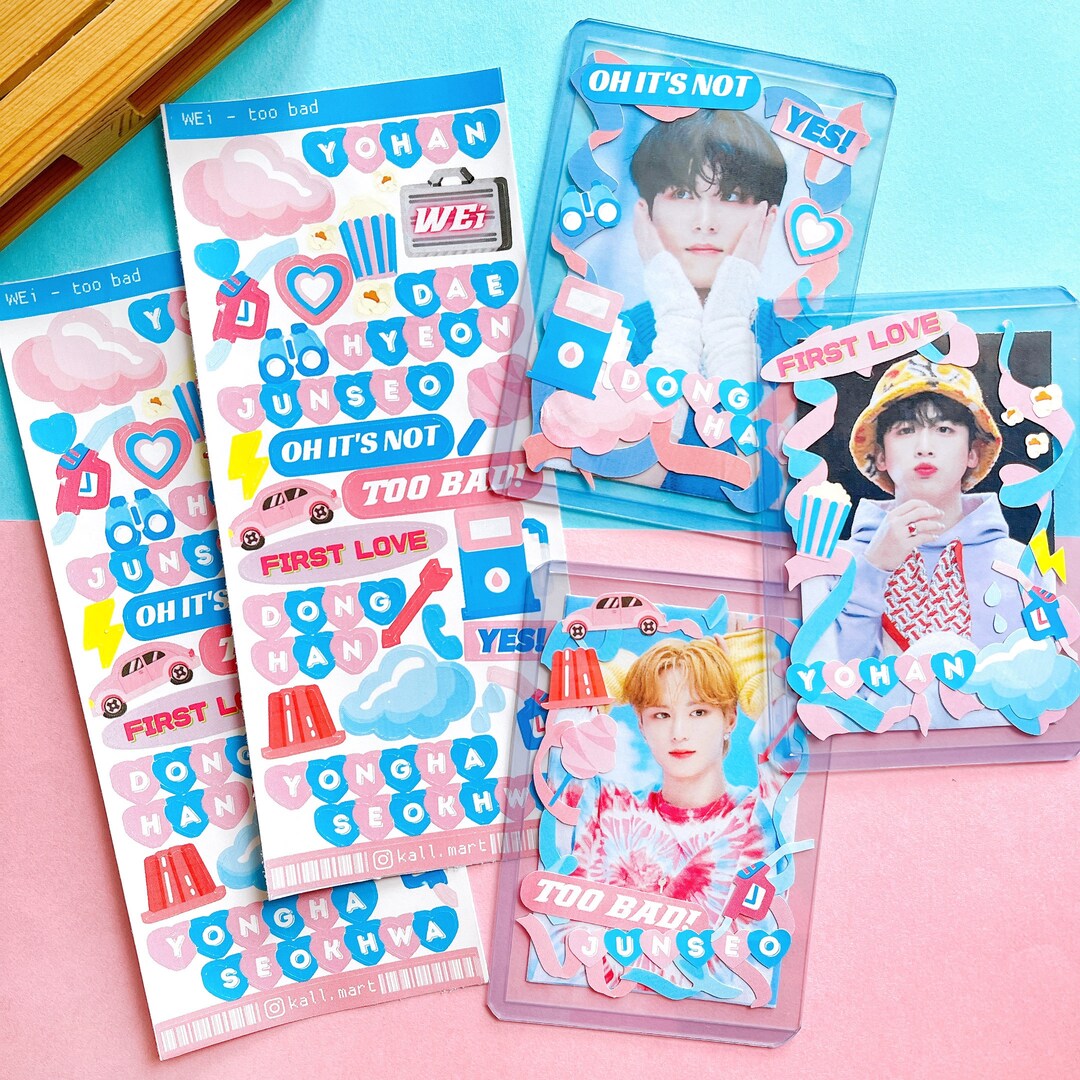 Kpop Wei Too Bad Deco Sticker / 위아이 / Wei Sticker / Wei Fanart - Etsy