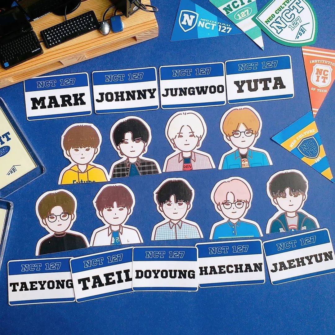 Kpop Nct 127 Sticker Cartoon / Nct 127 Sticker / 엔시티127 / Nct - Etsy