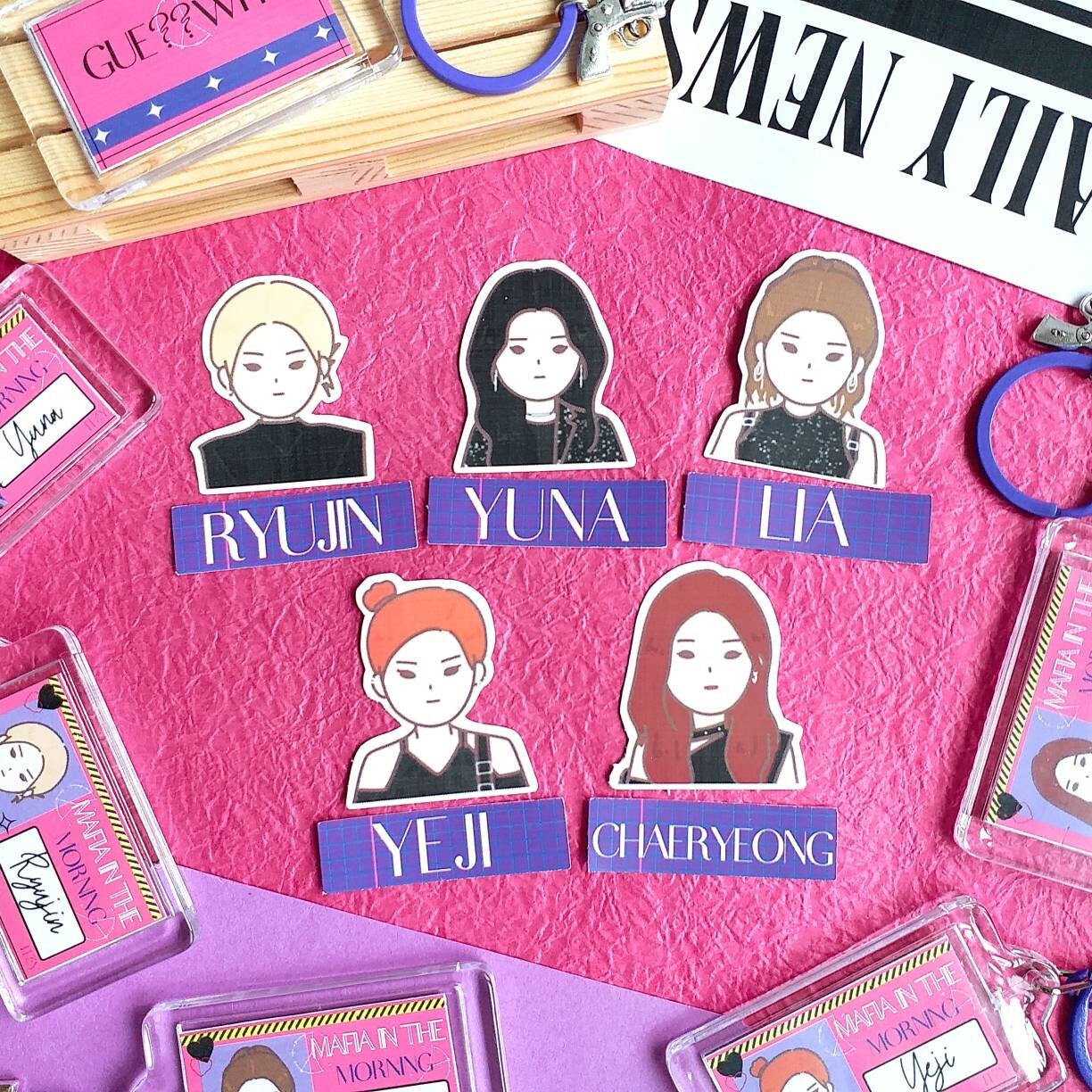 Kpop ITZY Mafia Stickers / Itzy Keyring / Itzy Merch - Etsy Australia