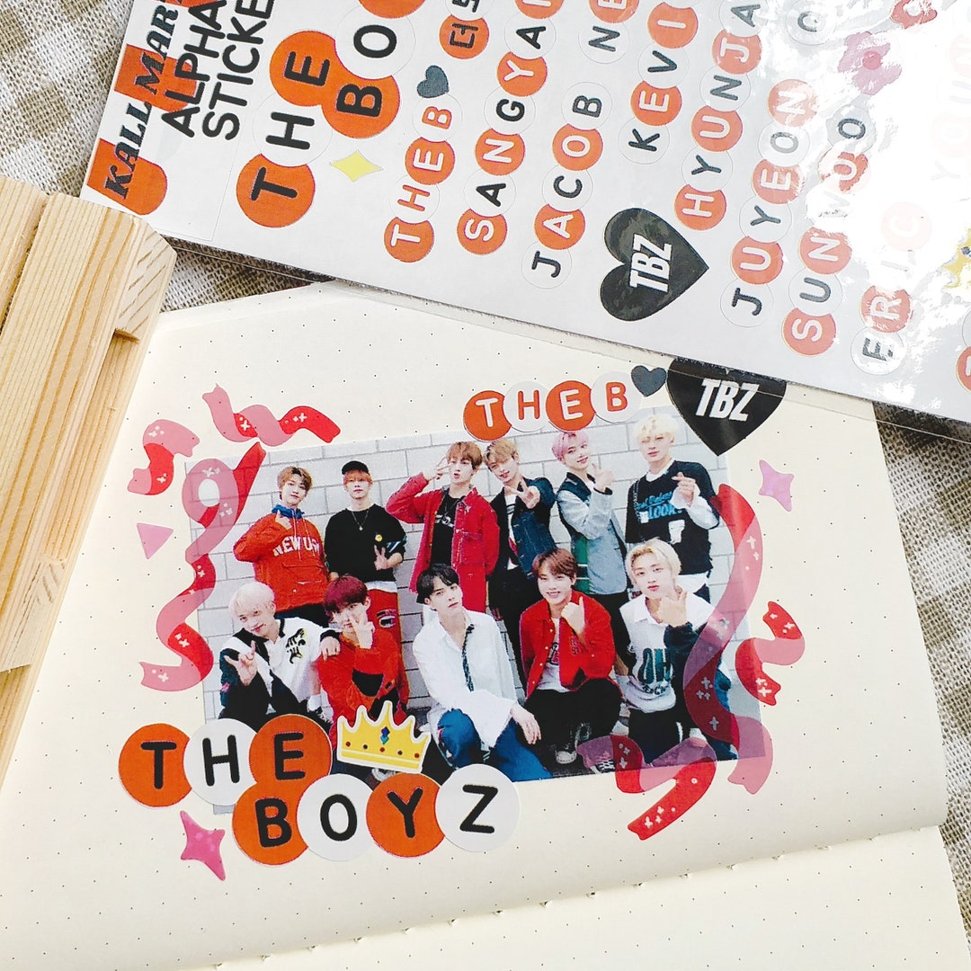 Kpop THE BOYZ Alphabet Stickers / the Boyz Album / Reveal / - Etsy UK