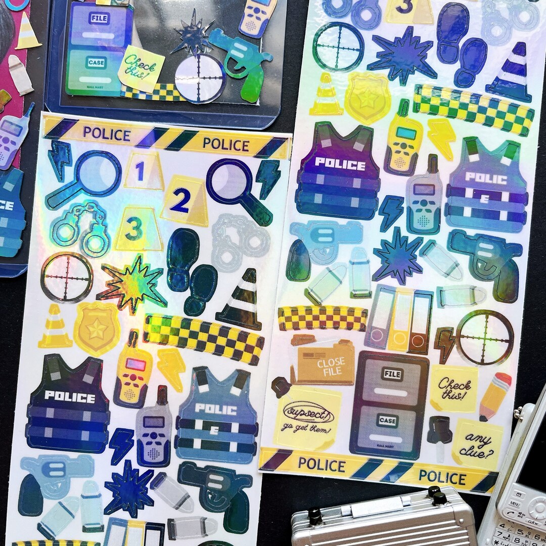 Holographic Crime Scene Deco Sticker / Stray Kids Case143 / - Etsy