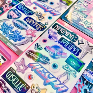 Kpop AESPA Supernova Theme Sticker / Aespa Sticker / Aespa Photocard ...