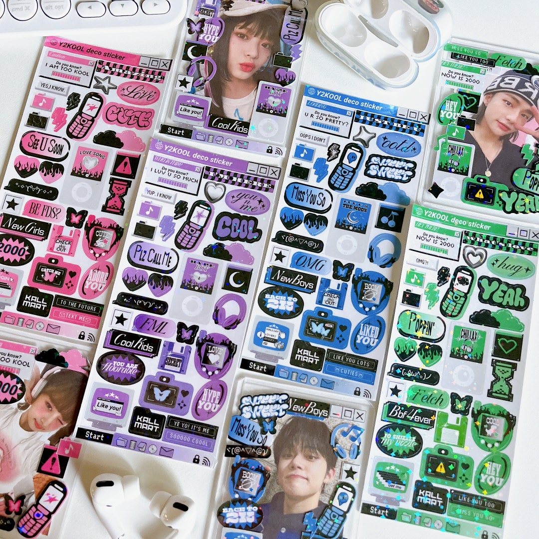 Y2KOOL Deco Sticker / Y2k Sticker / Y2k Alphabet/ Y2k Shape Sticker ...