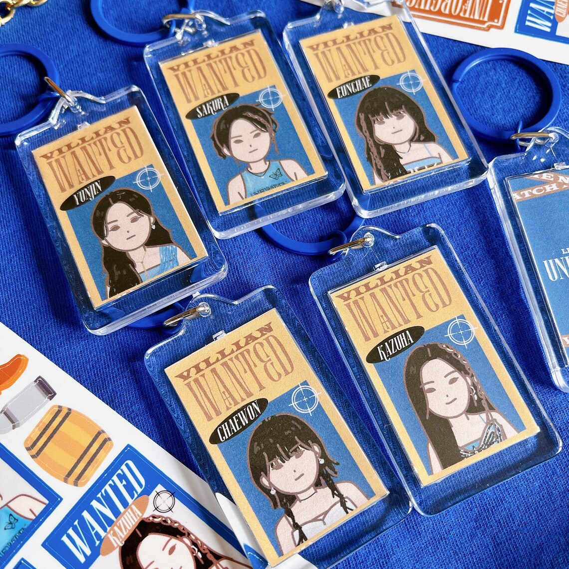 LE SSERAFIM Unforgiven Cartoon Keyring / 르세라핌 / ルセラフィム / - Etsy