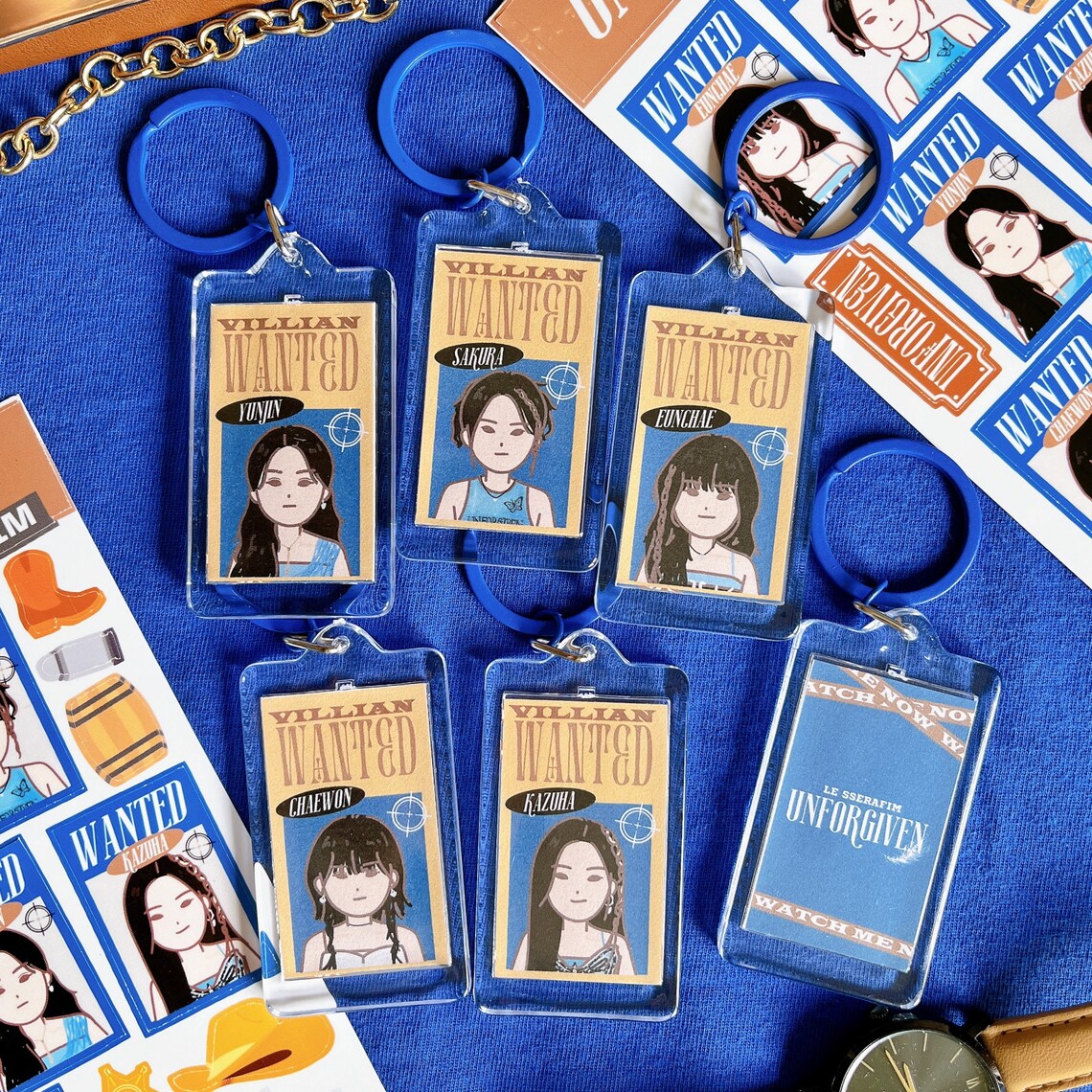 LE SSERAFIM Unforgiven Cartoon Keyring / 르세라핌 / ルセラフィム / - Etsy