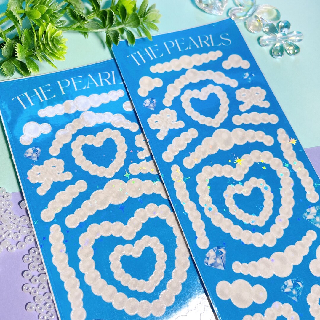 Holographic Pearl Deco Sticker - Etsy