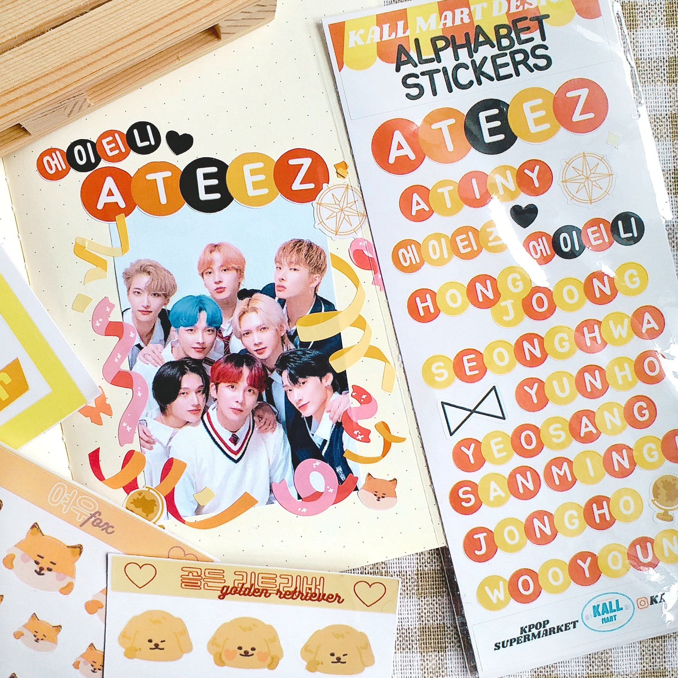 Kpop ATEEZ Alphabet Stickers / Ateez Album / Ateez Inception / | Etsy