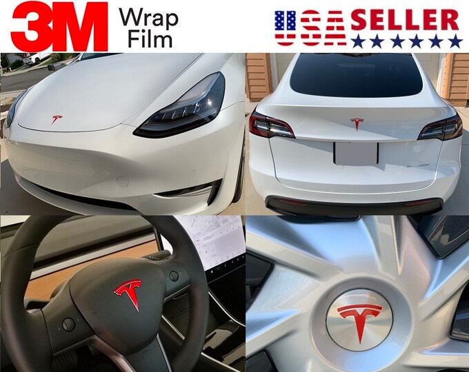 Tesla Model Y Badge Emblem Badge Logo 3M 1080 Vinyl Wrap - Etsy