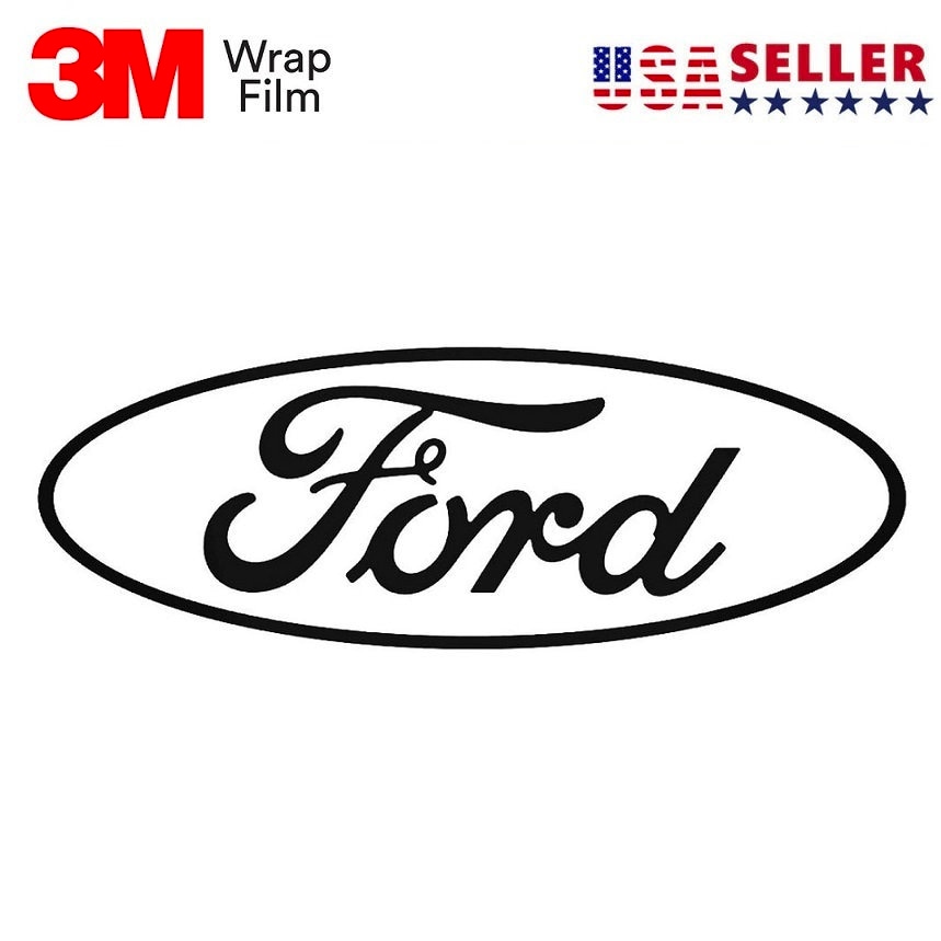 Ford Decal Script Oval Logo 3M Vinyl Sticker Decal Wrap Car Truck ...